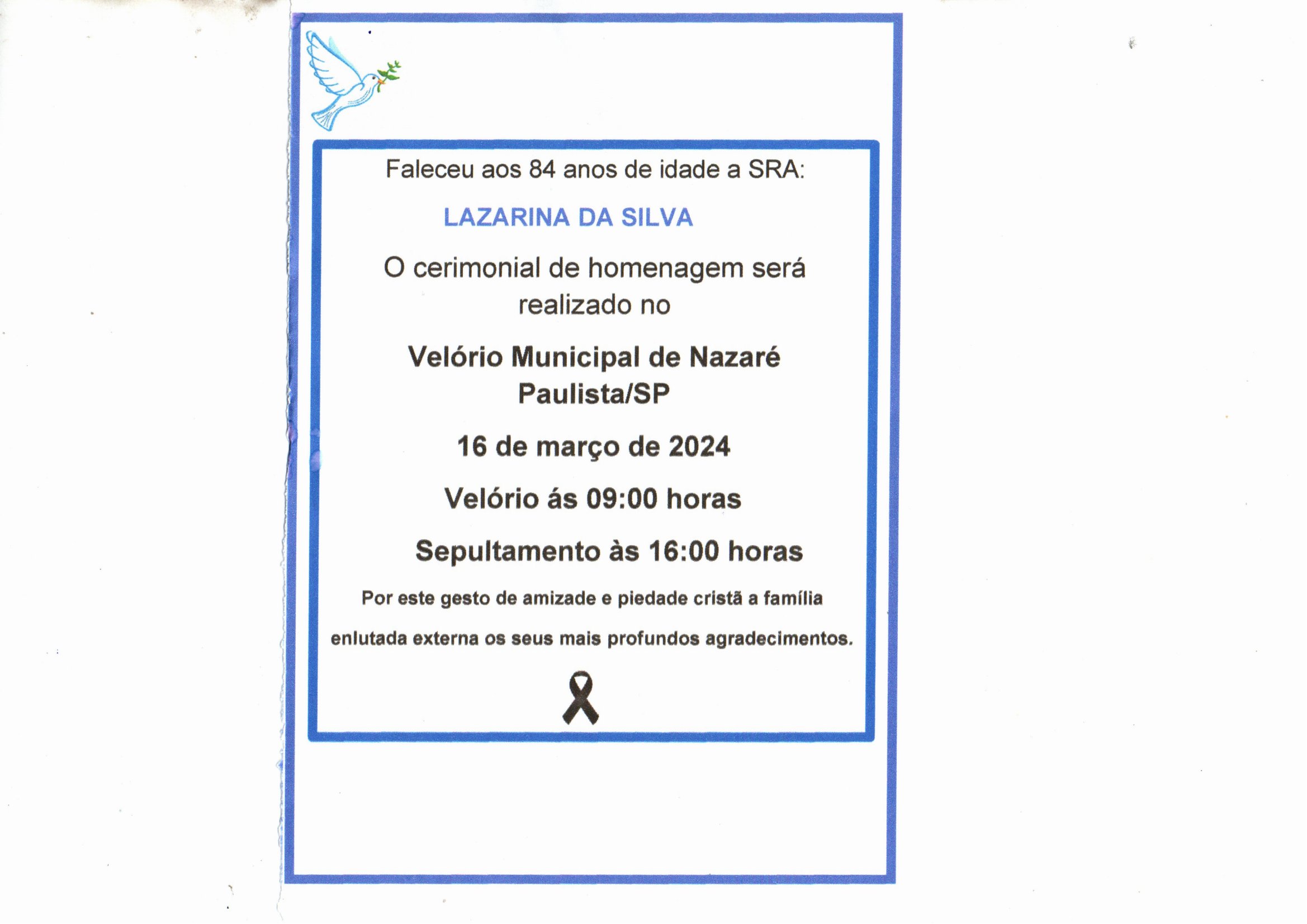 LAZARINA DA SILVA – Grupo Bragantina